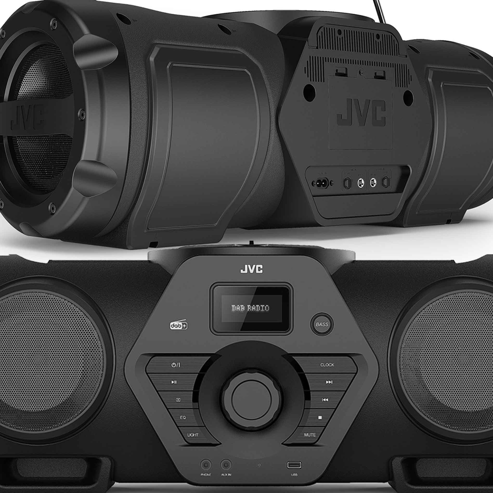 RV-NB300DAB Boombox DAB Radio, Bluetooth, USB & CD – JVC UK